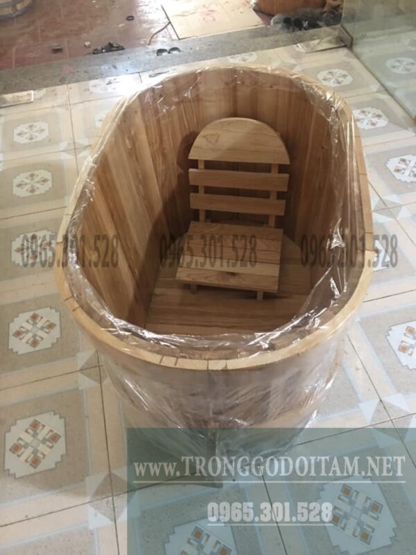 Bồn Tắm Thuốc Bắc Gỗ Thông Mini - Bồn Tắm Cỡ Nhỏ